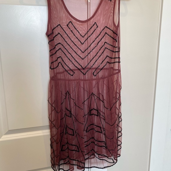 Free People | Dresses | Free People Maroon Sequin Dress | Poshmark